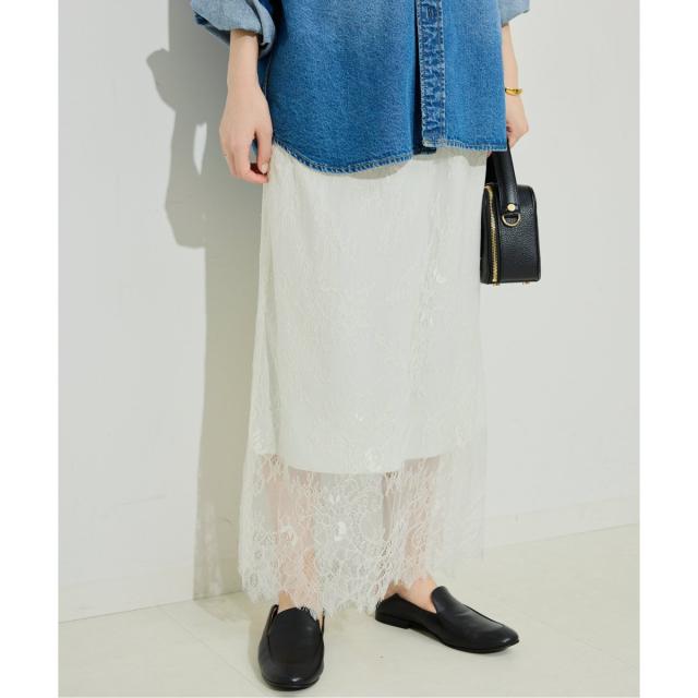 スローブ イエナ（SLOBE IENA）/スリップレースイージースカート