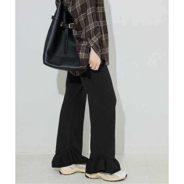 スローブ イエナ（SLOBE IENA）/ニットフリルパンツ