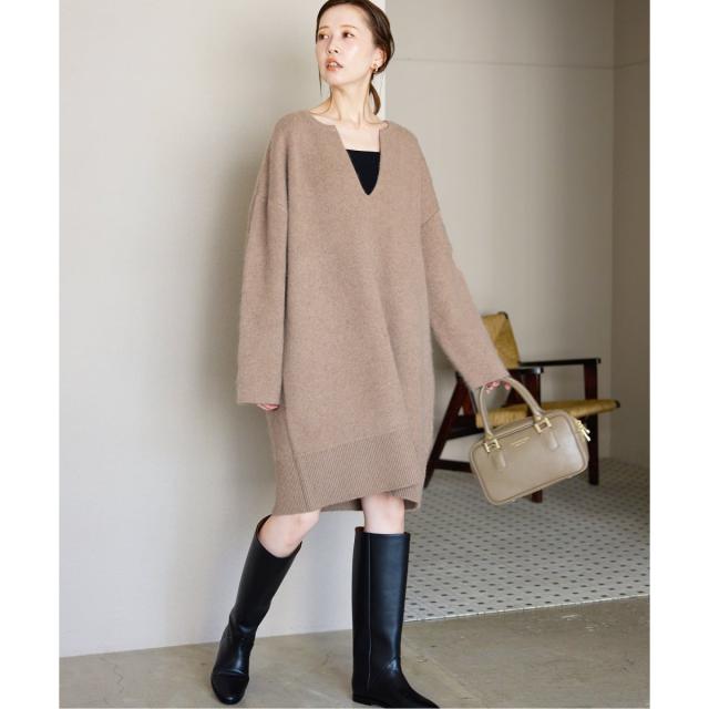 スローブ イエナ（SLOBE IENA）/《追加》ウォッシャブルファーリーミニワンピース