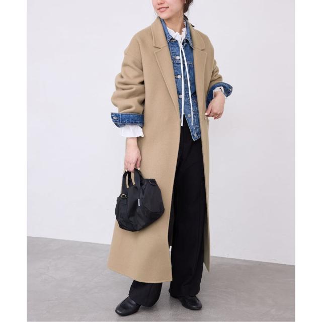 スローブ イエナ（SLOBE IENA）/souple wool ダブルフェイスロングコート