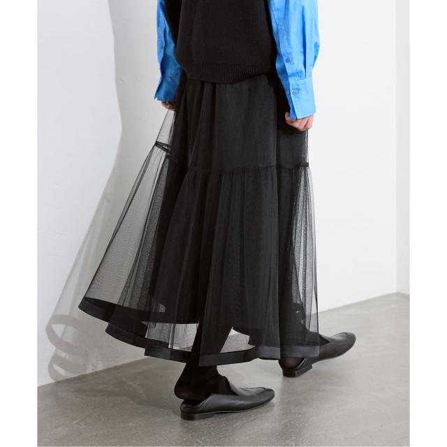 スローブ イエナ（SLOBE IENA）/チュールギャザースカート