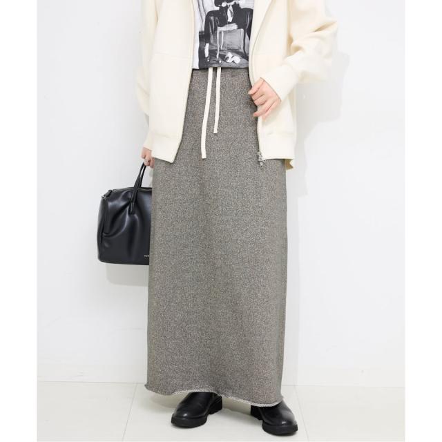 スローブ イエナ（SLOBE IENA）/IRONING/アイロニング グリッタースウェットロングスカート 01IR0134ISLV
