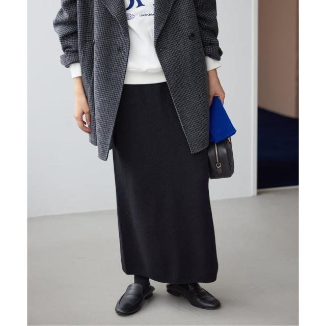 スローブ イエナ（SLOBE IENA）/《セットアップ対応可/追加》ウォッシャブルスムースニットスカート