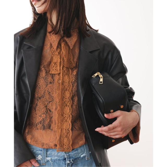 スローブ イエナ（SLOBE IENA）/レースボウタイブラウス