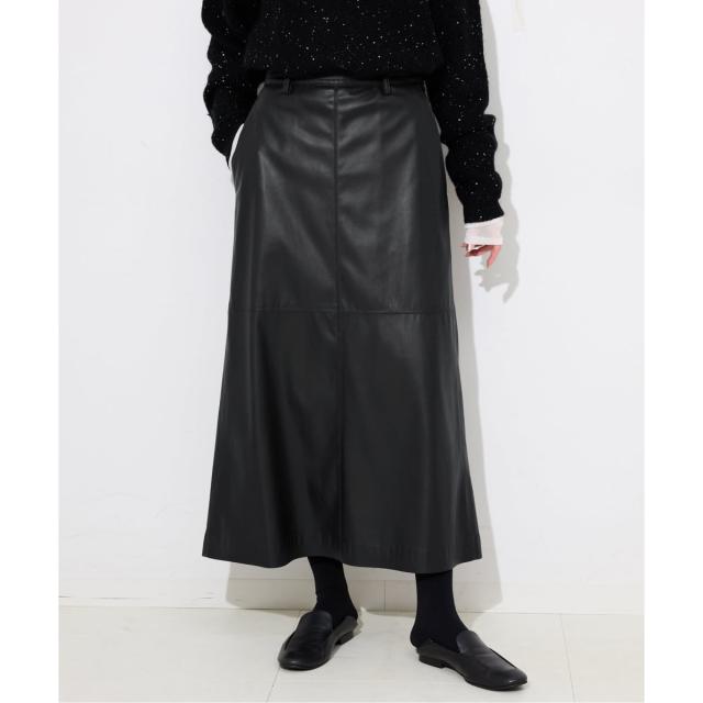 スローブ イエナ（SLOBE IENA）/《追加》フェイクレザーフレアスカート