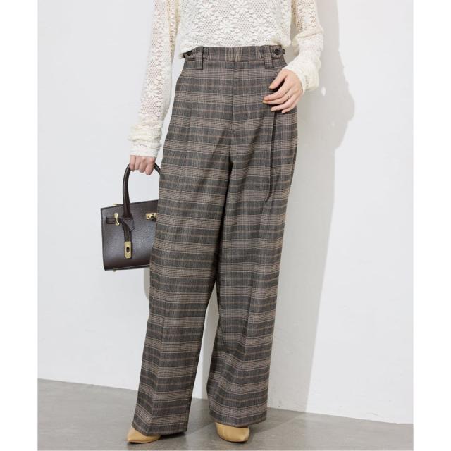 スローブ イエナ（SLOBE IENA）/ナロータックチェックトラウザー