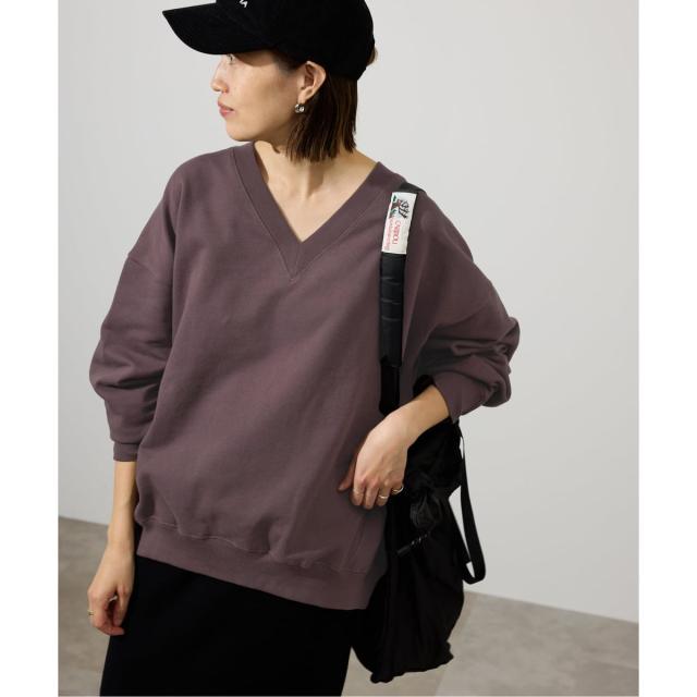 スローブ イエナ（SLOBE IENA）/Vネックビックシルエットスウェット