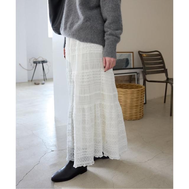 スローブ イエナ（SLOBE IENA）/《WEB限定/追加》MAJOLICAティアプリーツスカート