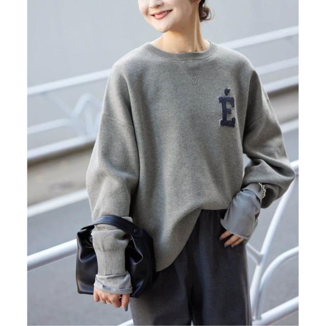 スローブ イエナ（SLOBE IENA）/《追加2》サガラ刺繍スウェットライクニット