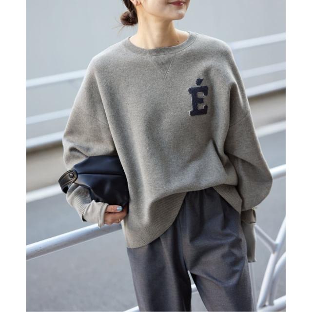 スローブ イエナ（SLOBE IENA）/《追加2》サガラ刺繍スウェットライクニット