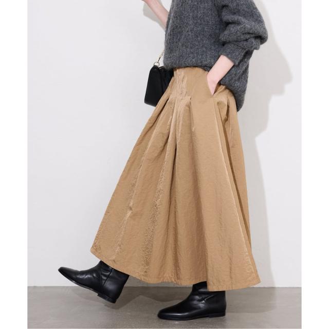 スローブ イエナ（SLOBE IENA）/《3サイズ展開》タフタタックフレアスカート