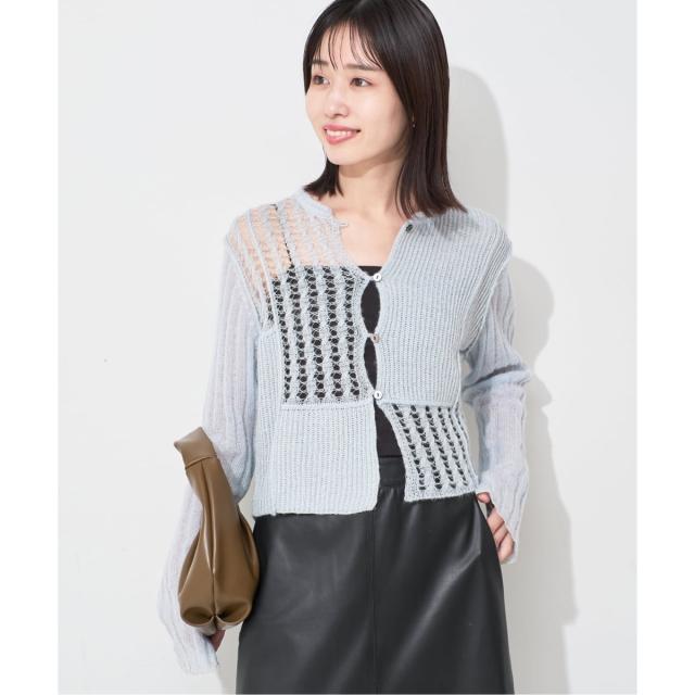 スローブ イエナ（SLOBE IENA）/tyn．TGOR/トゴール グリッターモヘヤカーディガン TG5A−J0202