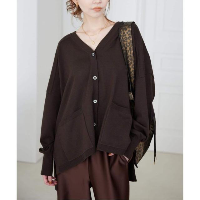スローブ イエナ（SLOBE IENA）/《WEB限定/追加2》ウォッシャブルワイドシルエットカーディガン