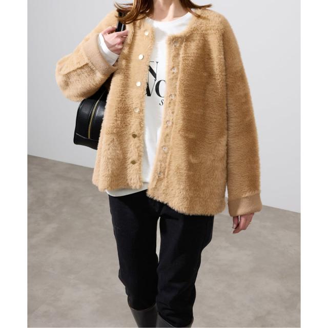 スローブ イエナ（SLOBE IENA）/シャギーニットジャケット