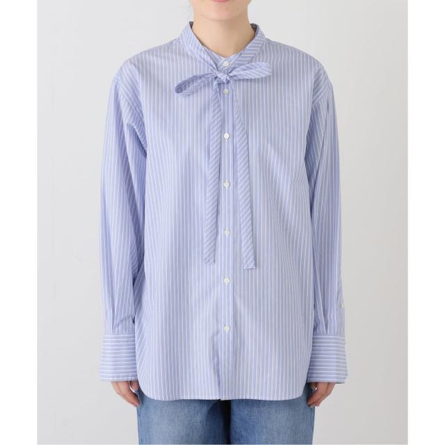 スローブ イエナ（SLOBE IENA）/コットンブロード2WAY ボウタイブラウス