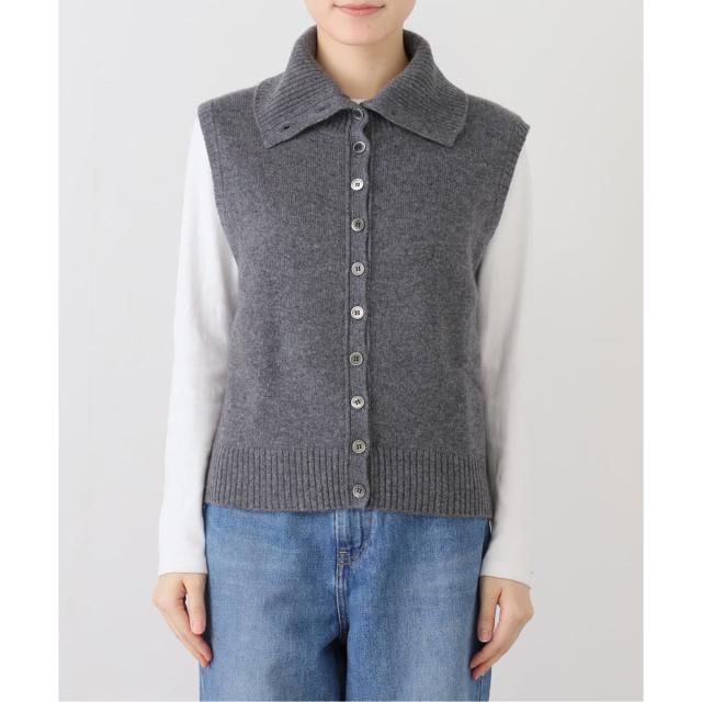 スローブ イエナ（SLOBE IENA）/PURE CASHMERE SLOBE別注 タートルネックベスト WHNCDN