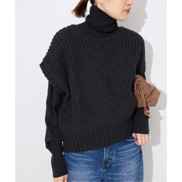 スローブ イエナ（SLOBE IENA）/畦編みコクーンニットベスト