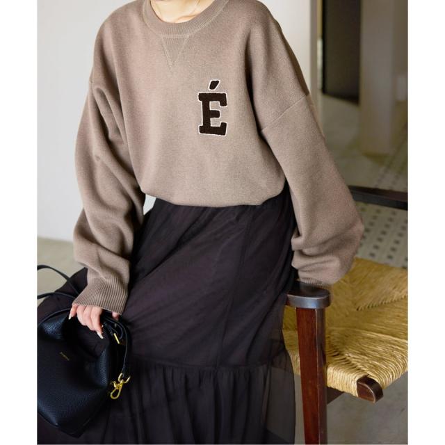 スローブ イエナ（SLOBE IENA）/《WEB限定カラー有り/追加3》サガラ刺繍スウェットライクニット