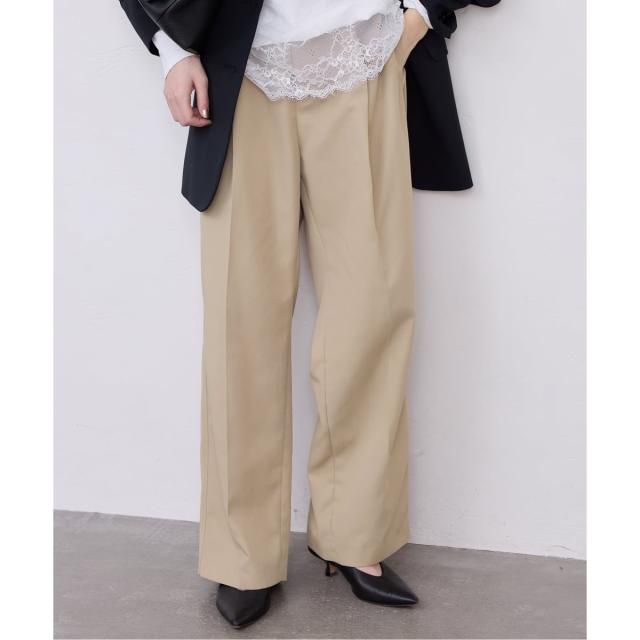 スローブ イエナ（SLOBE IENA）/《セットアップ対応可/WEBのみ4サイズ展開/予約》撥水2タックチノパンツ