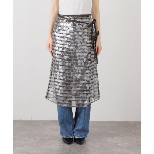 スローブ イエナ（SLOBE IENA）/HOSBJERG/ホスビョーグ スパンコールスカート 2792VENEDA SKIRT