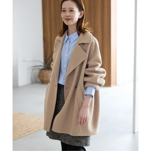 スローブ イエナ（SLOBE IENA）/《追加》souple wool ダブルフェイスミドルコート