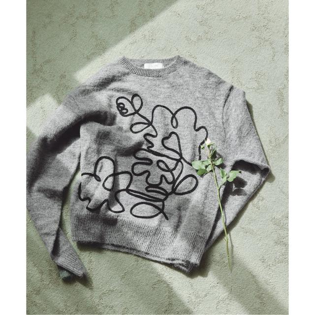 スローブ イエナ（SLOBE IENA）/habi フラワーニット