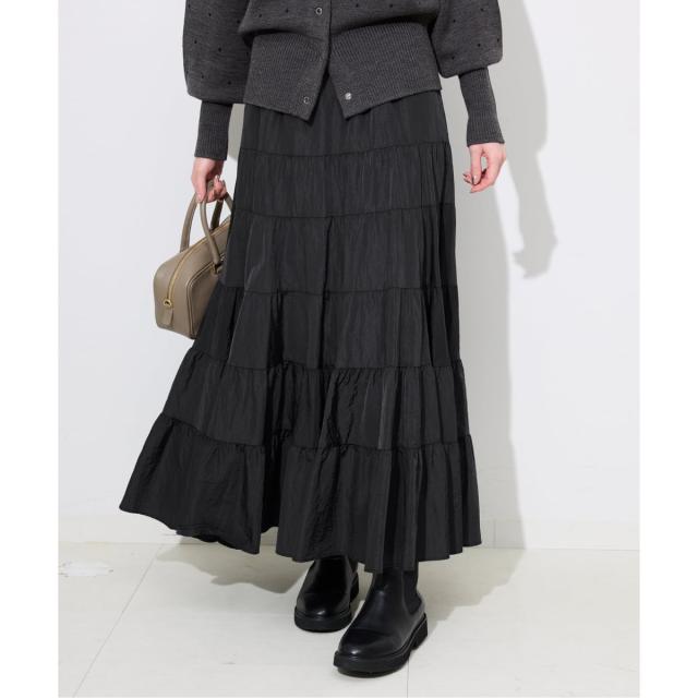スローブ イエナ（SLOBE IENA）/シルキータッサーティアードスカート