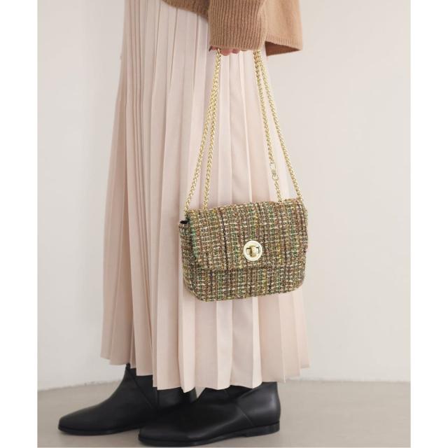 【NEW】スローブ イエナ（SLOBE IENA）/kassiopea/カシオペア ツィードショルダーバッグ URIEL