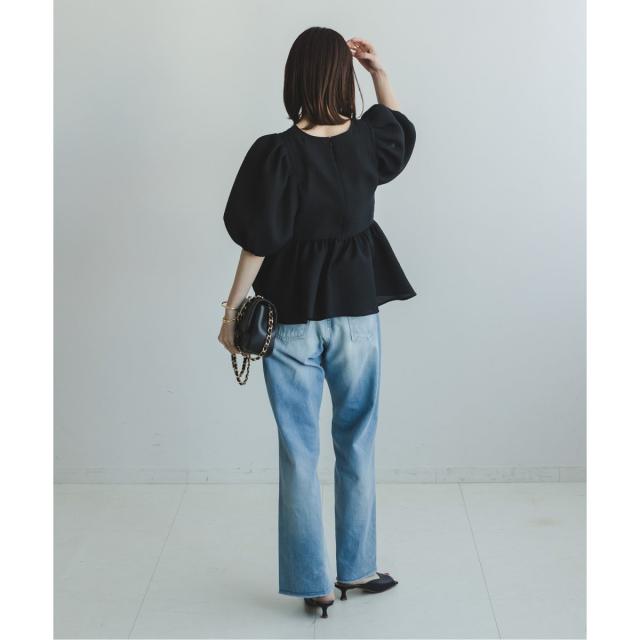 ノーブル（Noble）/《追加》【洗える】シアーノイズジャガードブラウス