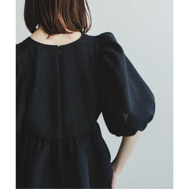 ノーブル（Noble）/《追加》【洗える】シアーノイズジャガードブラウス