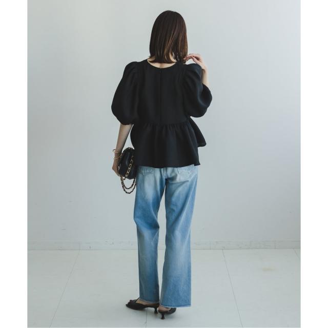 ノーブル（Noble）/《追加》【洗える】シアーノイズジャガードブラウス