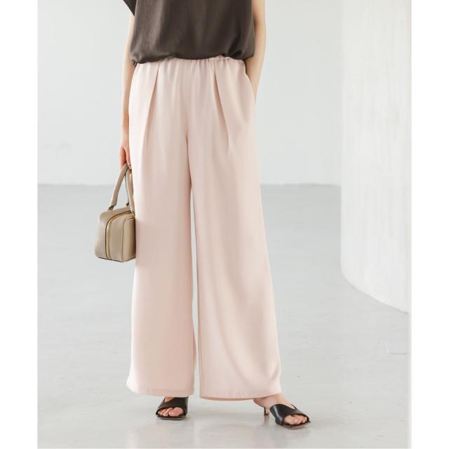 ノーブル（Noble）/【洗える】ライトジョーゼットドレープパンツ