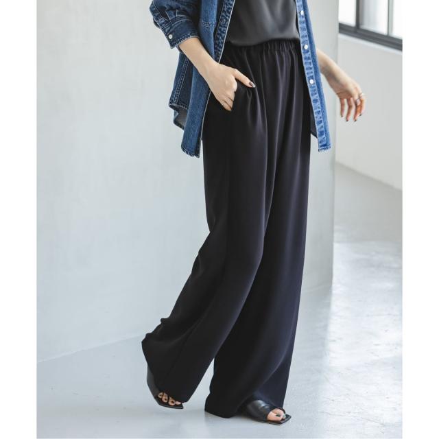 ノーブル（Noble）/《追加》【洗える】ライトジョーゼットドレープパンツ