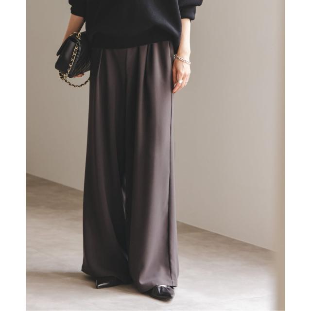 ノーブル（Noble）/《追加》【洗える】ライトジョーゼットドレープパンツ