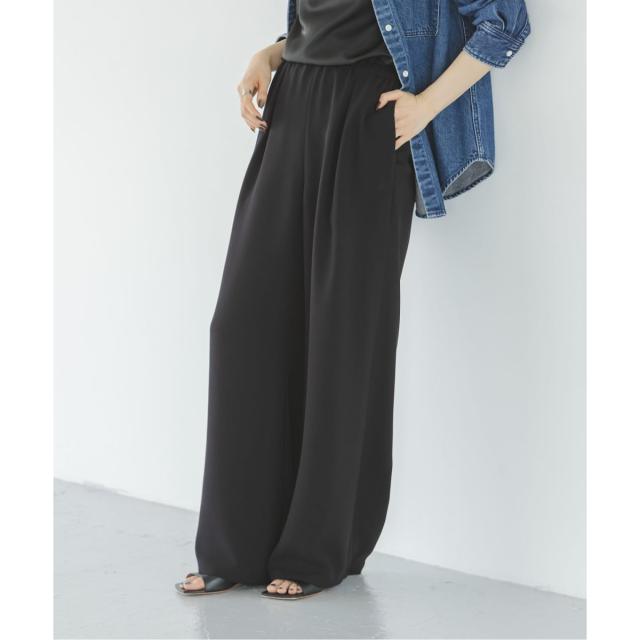 ノーブル（Noble）/《追加》【洗える】ライトジョーゼットドレープパンツ