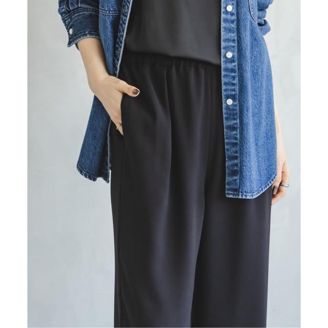 ノーブル（Noble）/《追加》【洗える】ライトジョーゼットドレープパンツ