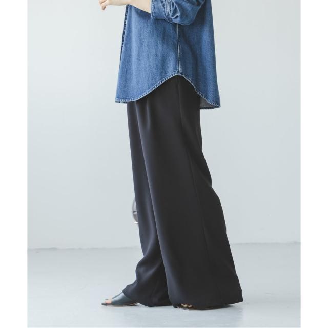 ノーブル（Noble）/《追加》【洗える】ライトジョーゼットドレープパンツ