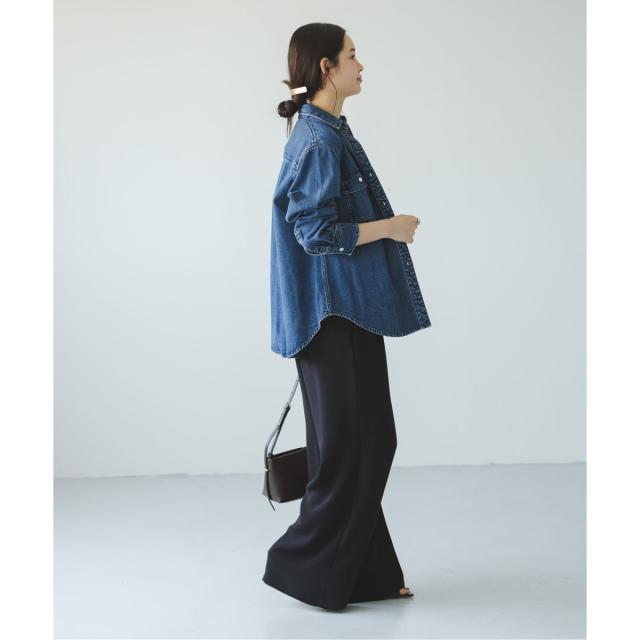 ノーブル（Noble）/《追加》【洗える】ライトジョーゼットドレープパンツ