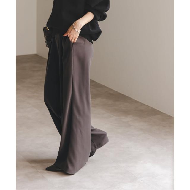ノーブル（Noble）/《追加》【洗える】ライトジョーゼットドレープパンツ