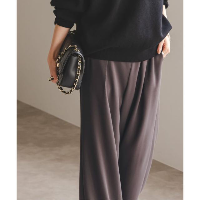 ノーブル（Noble）/《追加》【洗える】ライトジョーゼットドレープパンツ