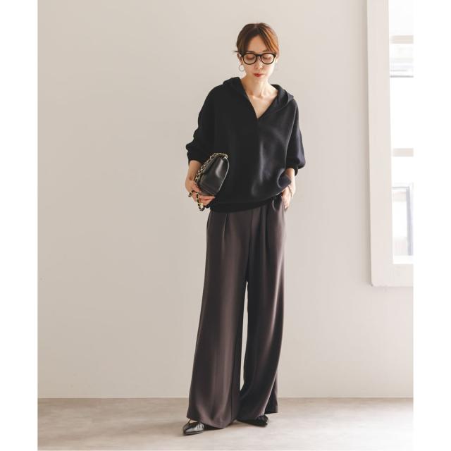 ノーブル（Noble）/《追加》【洗える】ライトジョーゼットドレープパンツ