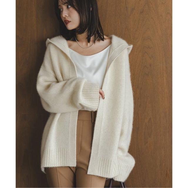 ノーブル（Noble）/YAKフーディーカーディガン