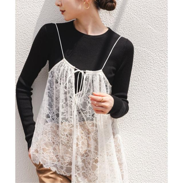 ノーブル（Noble）/《追加》リブクルーネックニット