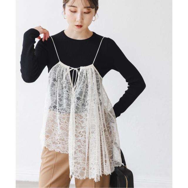 ノーブル（Noble）/《追加》リブクルーネックニット