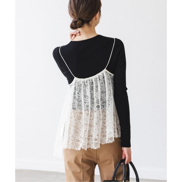 ノーブル（Noble）/《追加》リブクルーネックニット