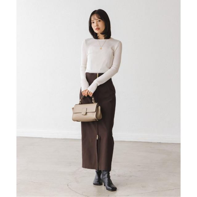 ノーブル（Noble）/《追加》リブクルーネックニット