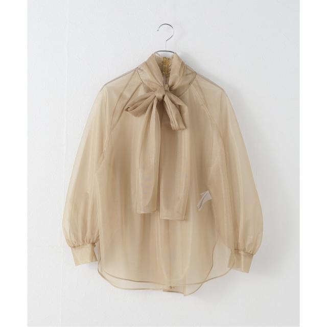 ノーブル（Noble）/ブライトオーガンジーボウタイブラウス