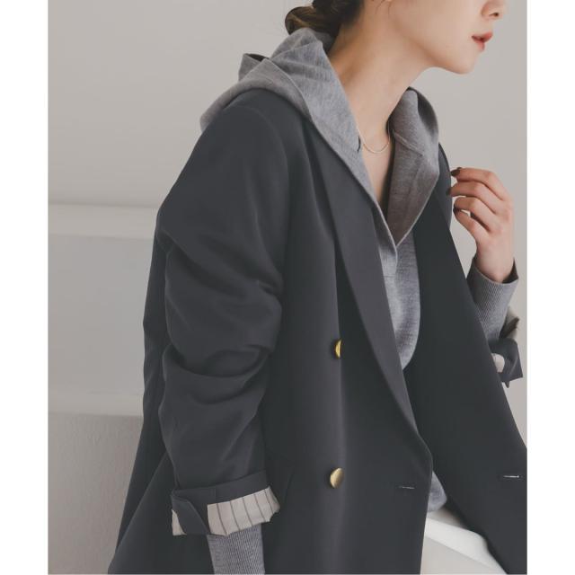 ノーブル（Noble）/《26SS先行予約》フローツイルピークドラペルジャケット