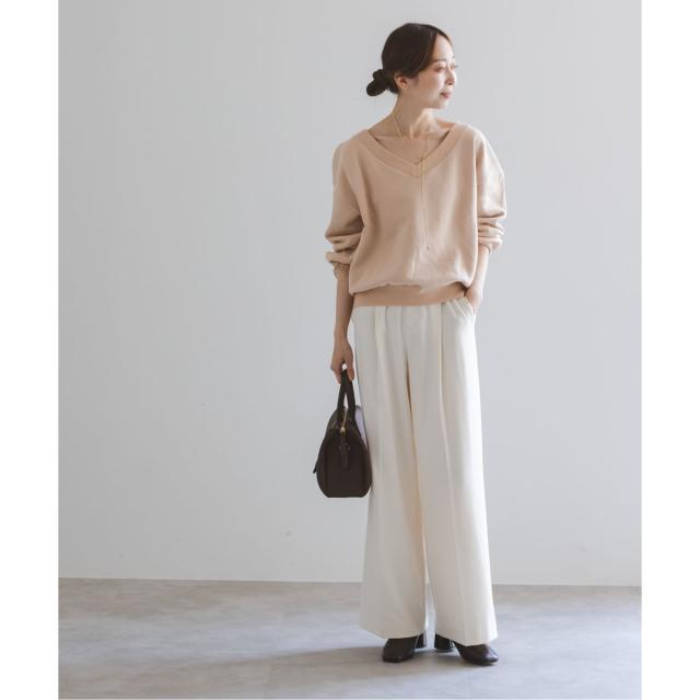 ノーブル（Noble）/《26SS先行予約》Vネックオーバースウェット