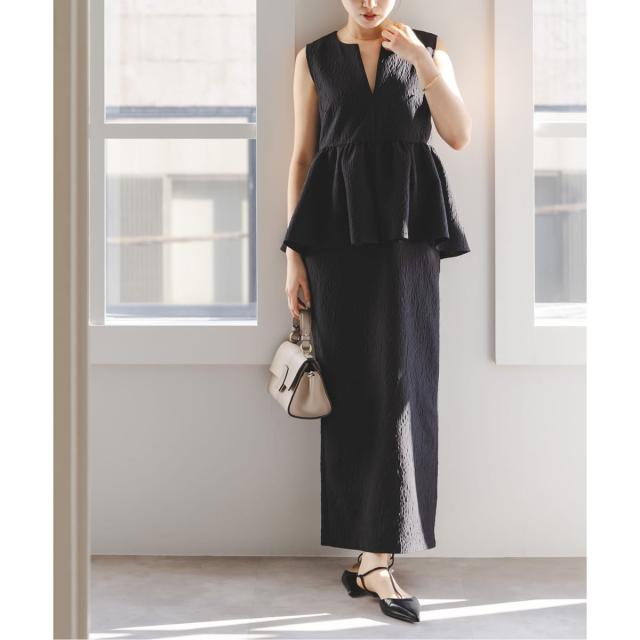 ノーブル（Noble）/ジャガードペプラムセットワンピース